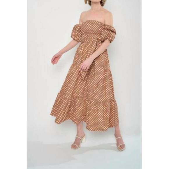 Flora Bea Nyc | Dresses | New Flora Bea Oly Dress In Tan Bombshell ...